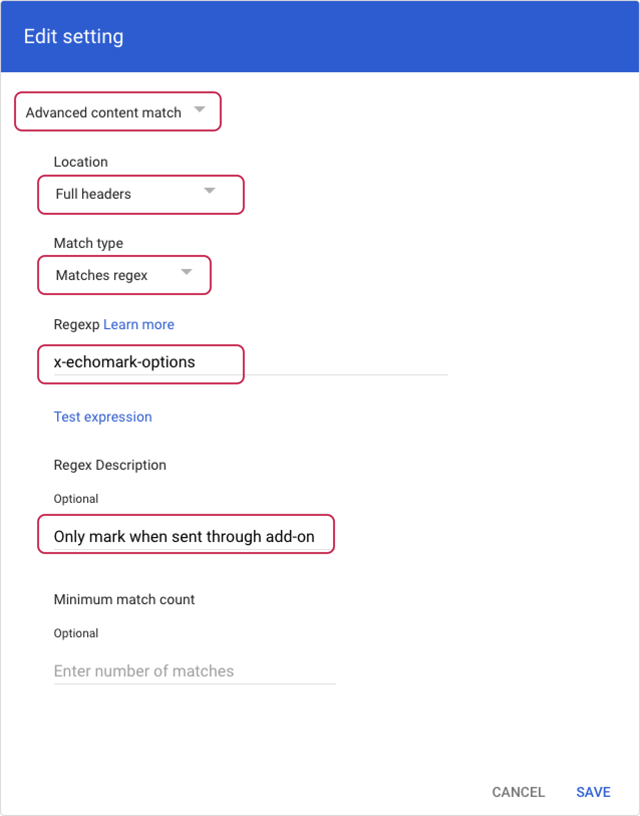 Configure EchoMark for opt-in marking via Gmail add-on – EchoMark